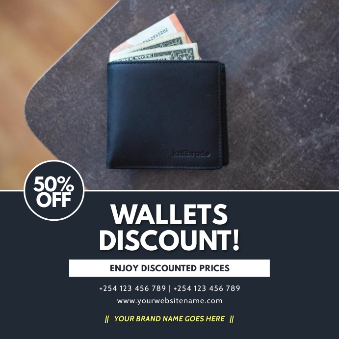 wallets fashion sale template | PosterMyWall