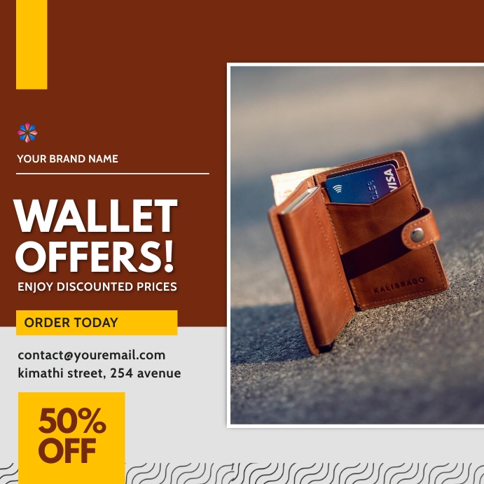 wallets fashion sale template | PosterMyWall