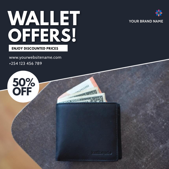 wallets fashion sale template | PosterMyWall