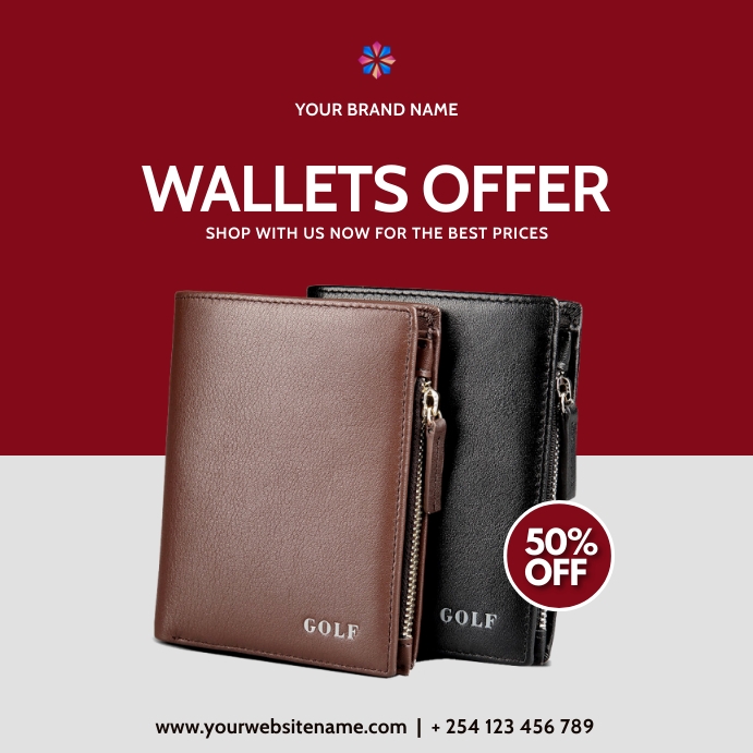 wallets fashion sale template | PosterMyWall