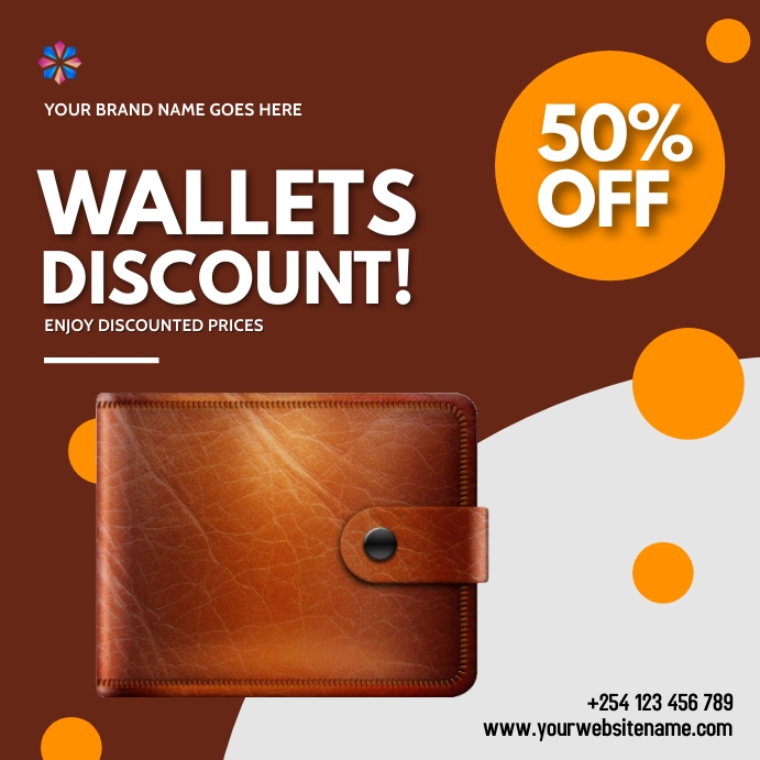 wallets fashion sale template | PosterMyWall