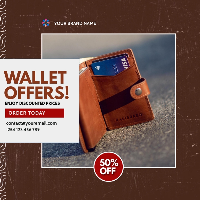wallets fashion sale template | PosterMyWall