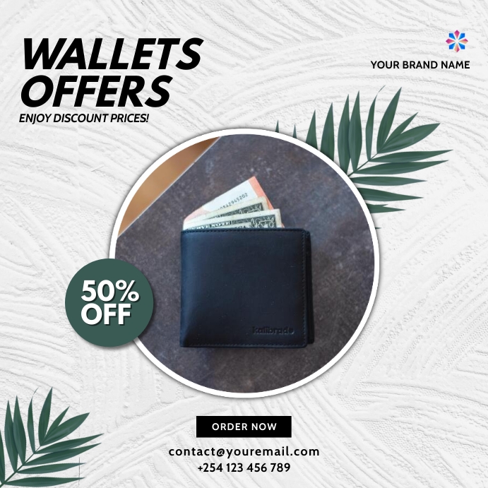 Copy of wallets fashion sale template | PosterMyWall