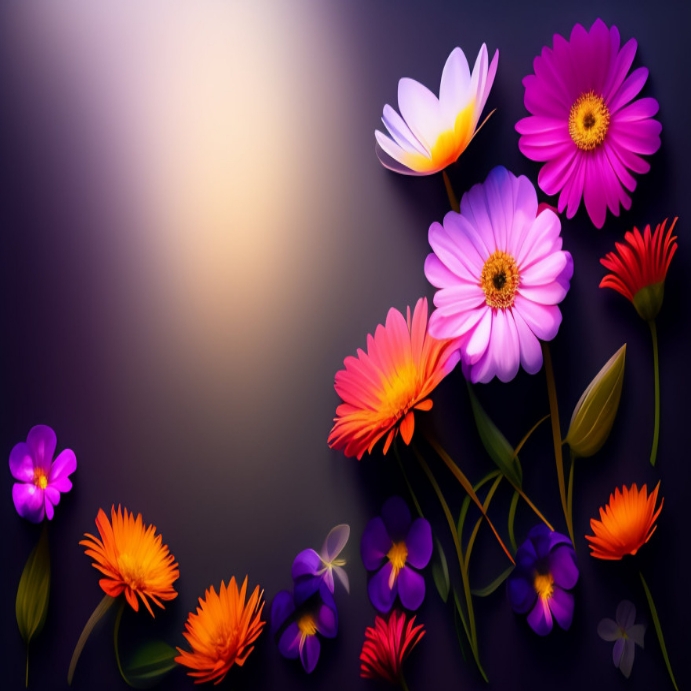 Copy of Wallpaper flower background design template | PosterMyWall