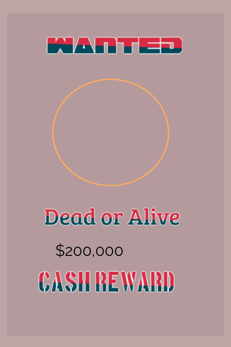 wanted poster Template | PosterMyWall