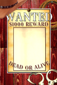 Blank Wanted Poster Template | PosterMyWall