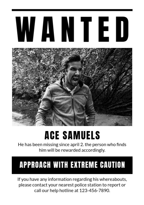 Plantilla de Wanted template design | PosterMyWall