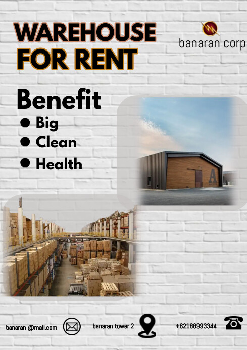 Copy of Warehouse For Rent | PosterMyWall