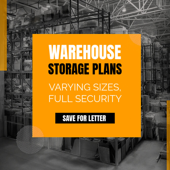 Warehouse Storage Service Insta Ad Template | PosterMyWall