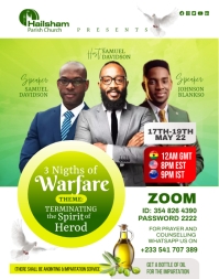 Warfare Prayer Flyer Template | PosterMyWall