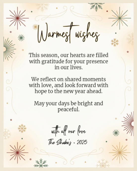 Warm Neutral Modern Minimal Festive Poster — 1080×1350 Template ...