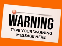 warning board Template | PosterMyWall