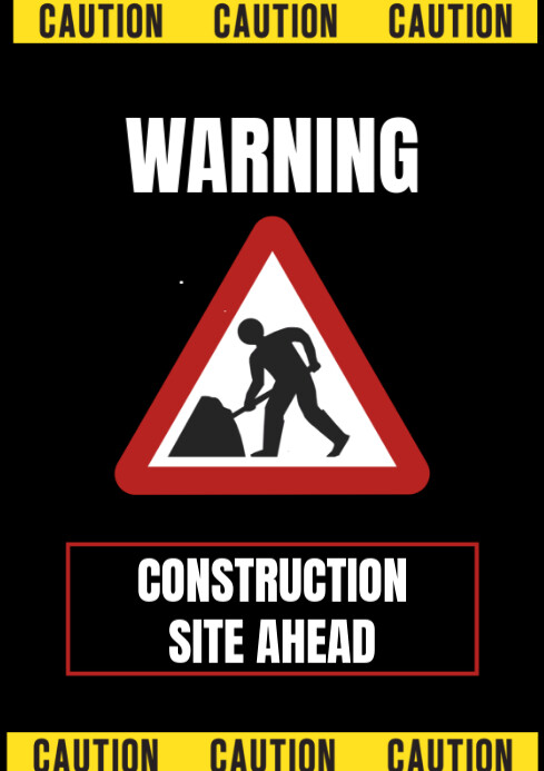 warning Template | PosterMyWall