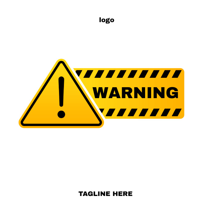 Plantilla de WARNING | PosterMyWall