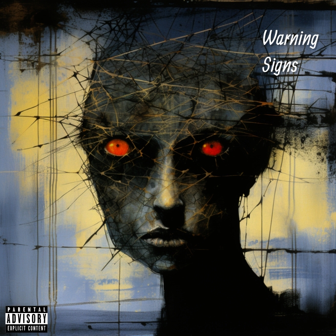 Warning signs abstract album cover art Template | PosterMyWall
