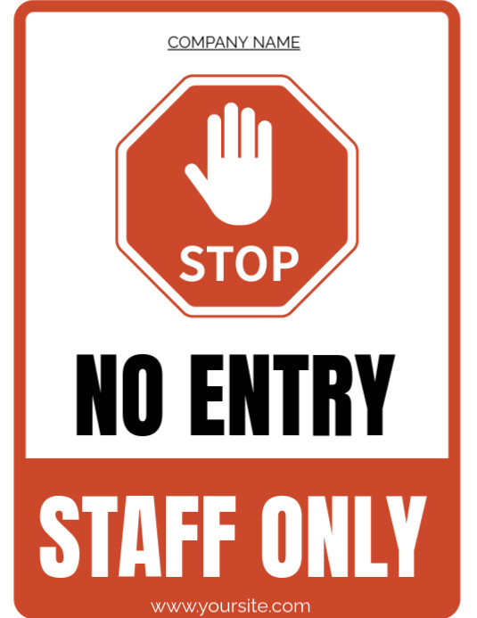 Copy of Warning signs flyer template | PosterMyWall