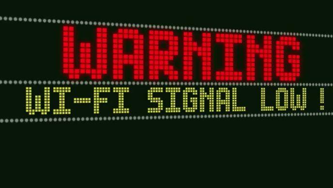 warning wi fi signal low Template | PosterMyWall
