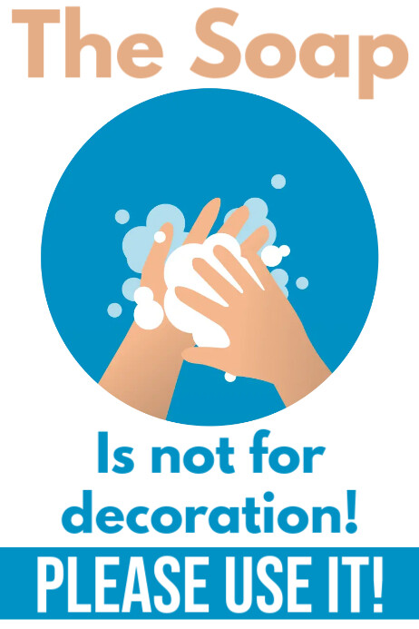 Wash Your Hands Coronavirus Poster Template | PosterMyWall