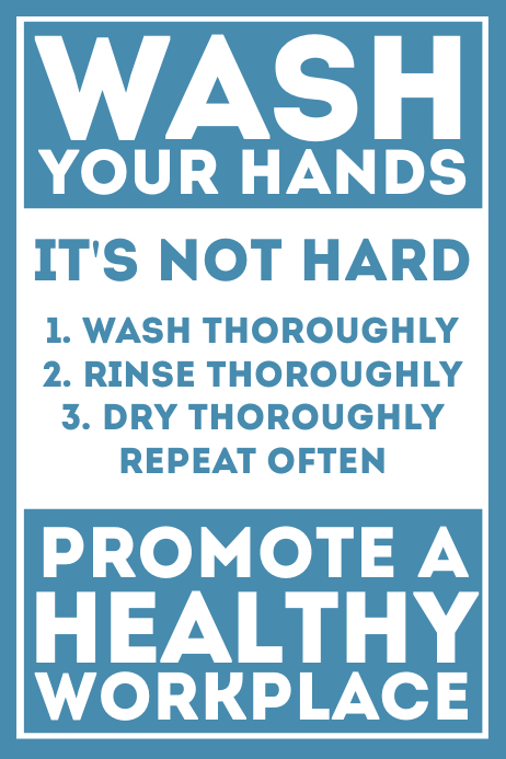 Wash Your Hands Template | PosterMyWall