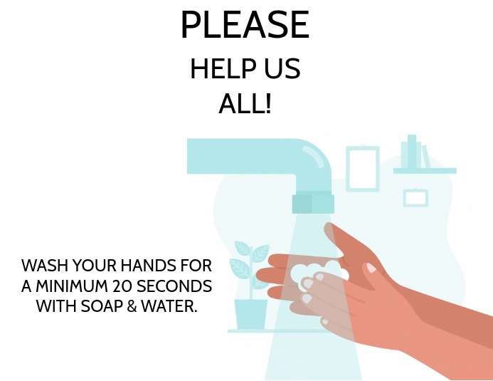 WASH YOUR HANDS Template | PosterMyWall