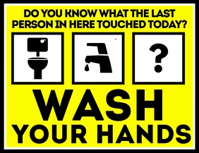 Wash Your Hands Template | PosterMyWall