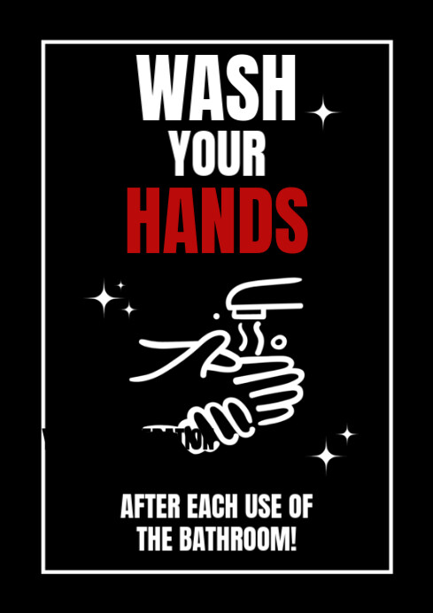 wash your hands Template | PosterMyWall