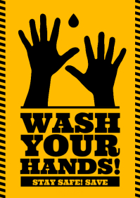 Wash hands Template | PosterMyWall