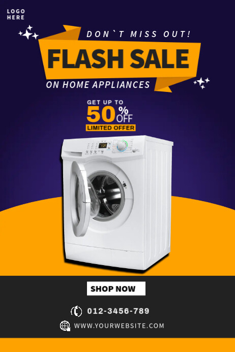 Washing Appliance Template | PosterMyWall