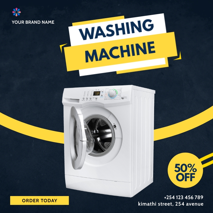 Plantilla de Lavadora Electrónica Gadget Venta Folleto | PosterMyWall