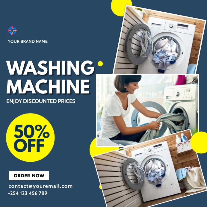 washing machine electronics gadget sale flyer Template | PosterMyWall