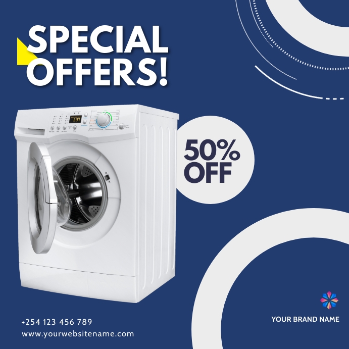 Copy of washing machine electronics gadget sale flyer | PosterMyWall