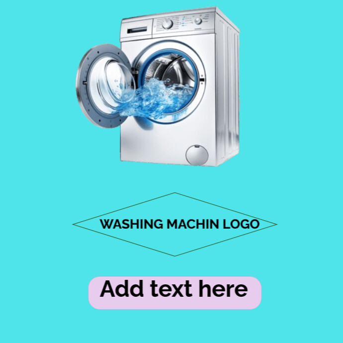 WASHING MACHINE LOGO Template | PosterMyWall