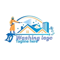 Washing power home logo/ Power washing logo Template | PosterMyWall