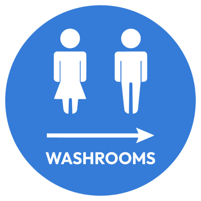 Washroom door sign Template | PosterMyWall