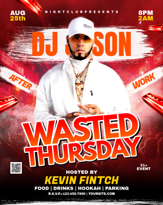 Wasted thursday Party Template | PosterMyWall