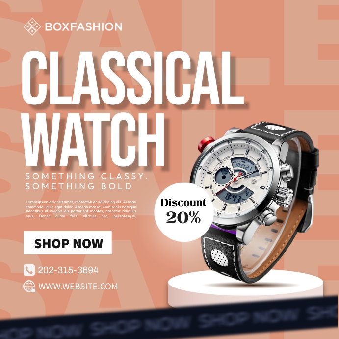 Watch Ads Deals Template | PosterMyWall