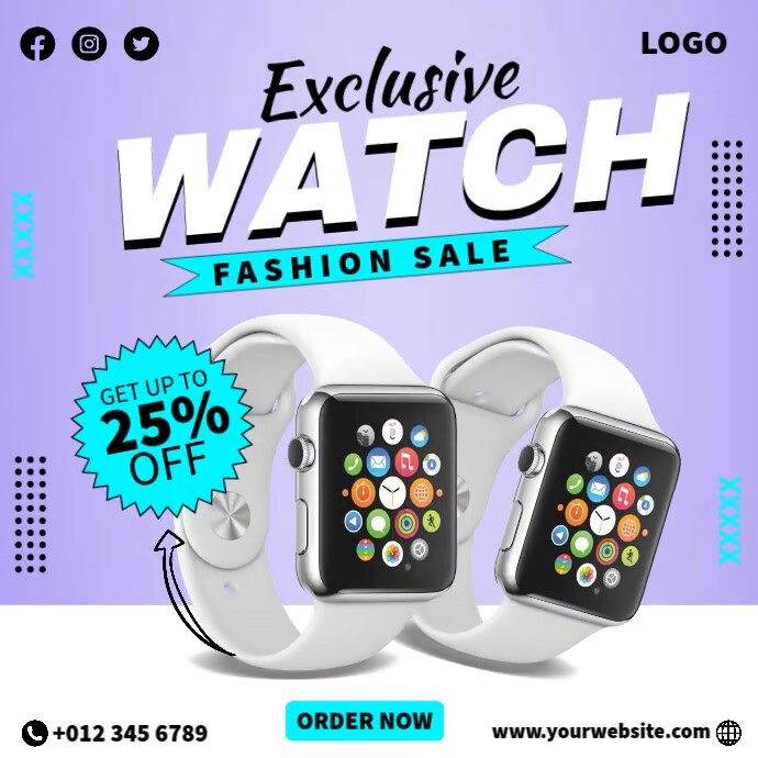 Watch Ads Template | PosterMyWall