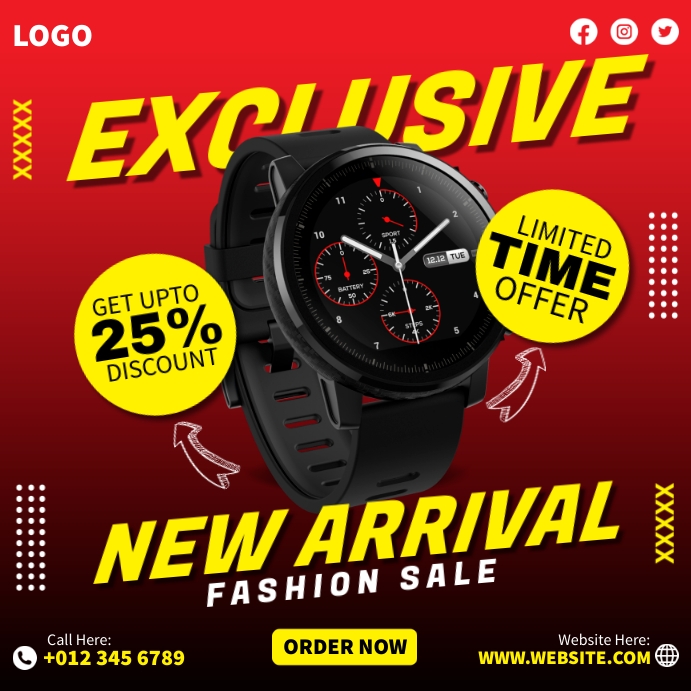 Watch Ads Template | PosterMyWall