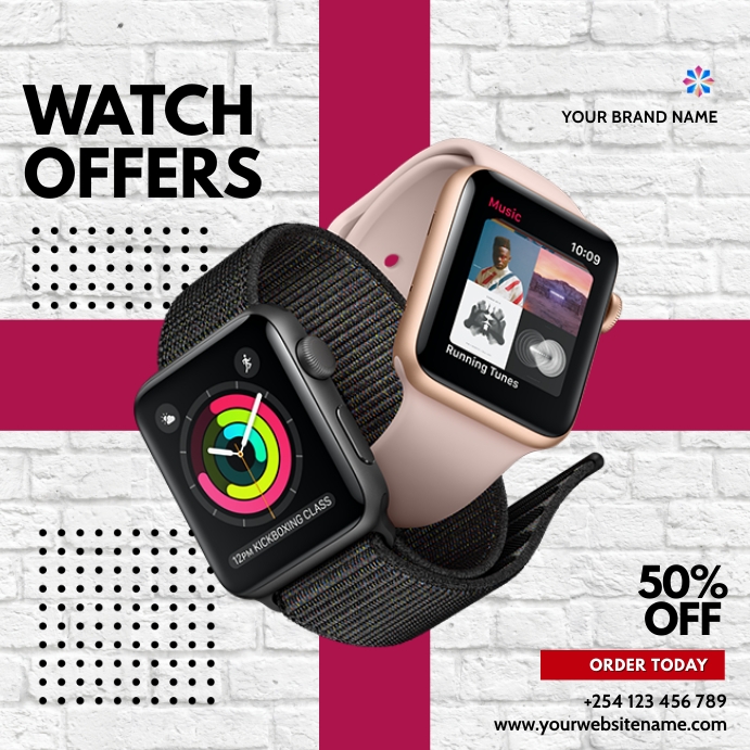 watch collection electronics gadgets flyer Template | PosterMyWall