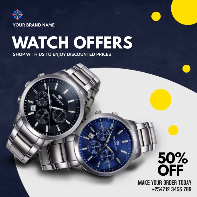 watch collection electronics gadgets flyer Template | PosterMyWall