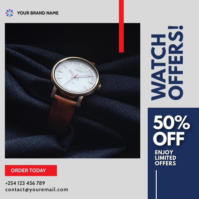 watch collection electronics gadgets flyer Template | PosterMyWall