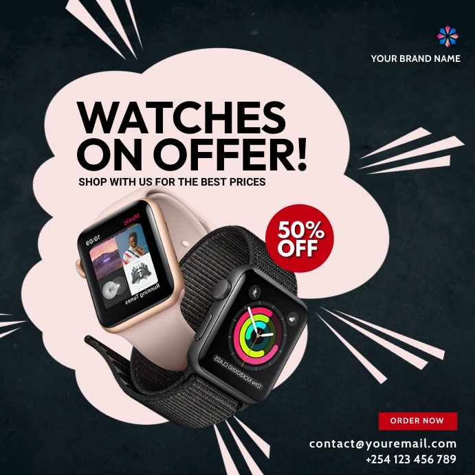 watch collection electronics gadgets flyer Template | PosterMyWall