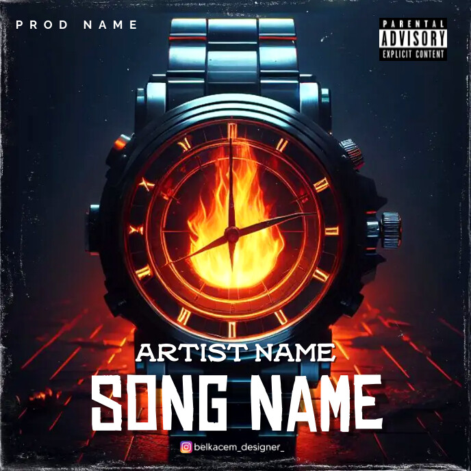 watch cover art template | PosterMyWall