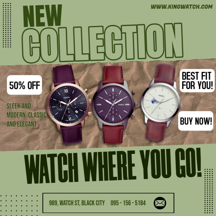 WATCH DEAL COLLECTION Template | PosterMyWall