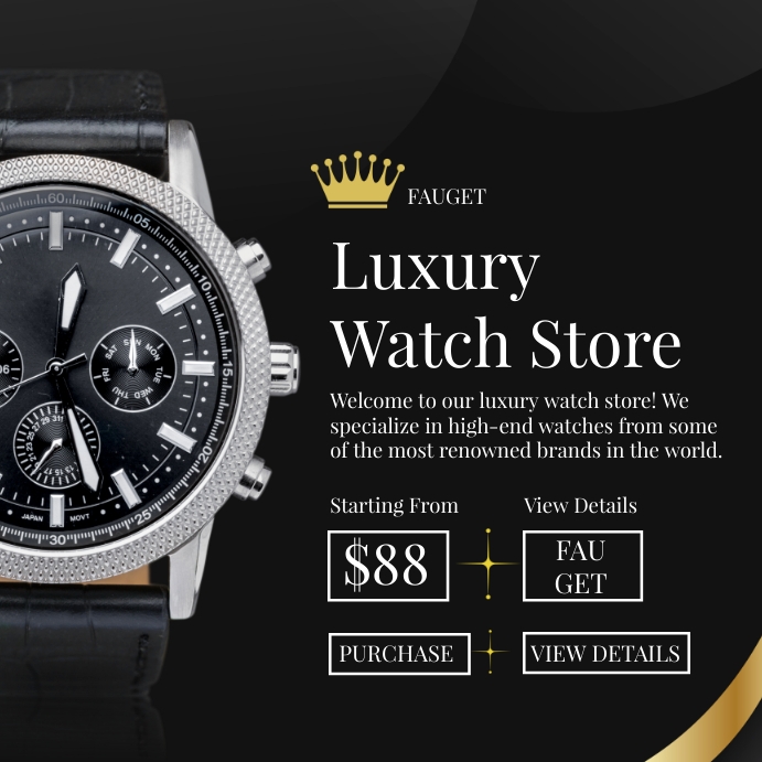 Watch Design Template | PosterMyWall