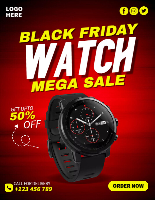 Watch Fashion Ads Template | PosterMyWall