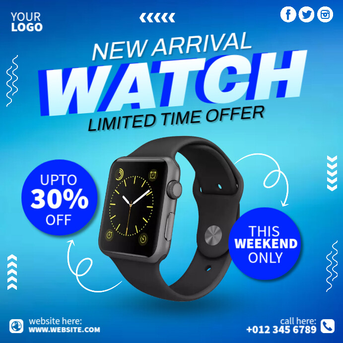 Watch New Arrival Template | PosterMyWall