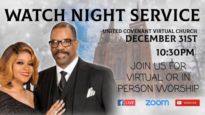 Watch Night Church Worship Service Template | PosterMyWall