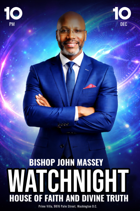 watch night church service Poster Template | PosterMyWall