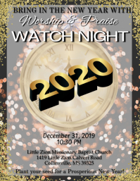 Watch Night Service Template | PosterMyWall